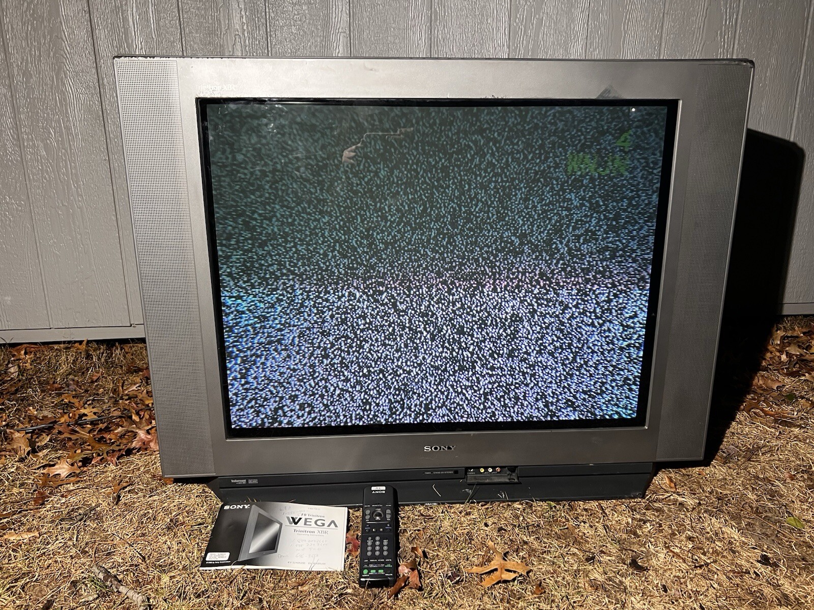 Sony Trinitron KV-36XBR200 Gaming Gamer CRT TV Television 36" READ ...
