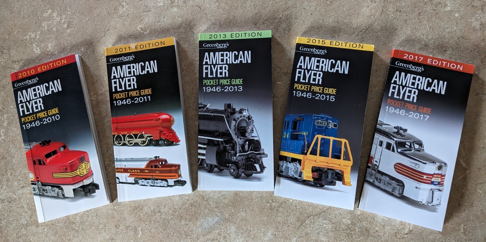 (21) Lot of Greenberg's American Flyer Pocket Price Guides | Various ...