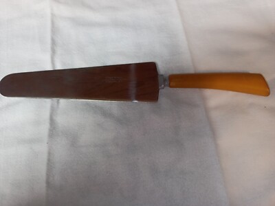 Bakelite Stainless Serrated Serving Utensil Burns Mgf Co NY | eBay