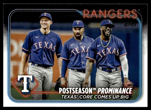 2024 Topps Postseason Prominance (Corey Seager / Marcus Semien / Adolis ...