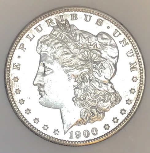 1900 P MORGAN DOLLAR! GEM BU+++! SEMI PROOF LIKE! AMAZING COIN! NICE ...