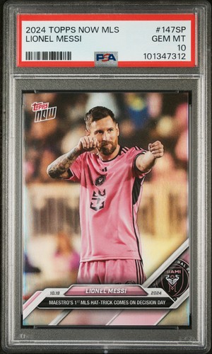 2024 TOPPS NOW MLS #147SP LIONEL MESSI PSA 10 | eBay