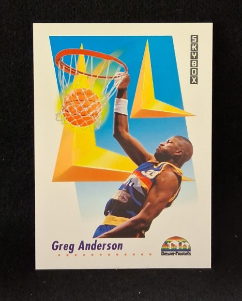 GREG ANDERSON DENVER NUGGETS SKYBOX 1991 NBA BASKETBALL CARD #68 | eBay