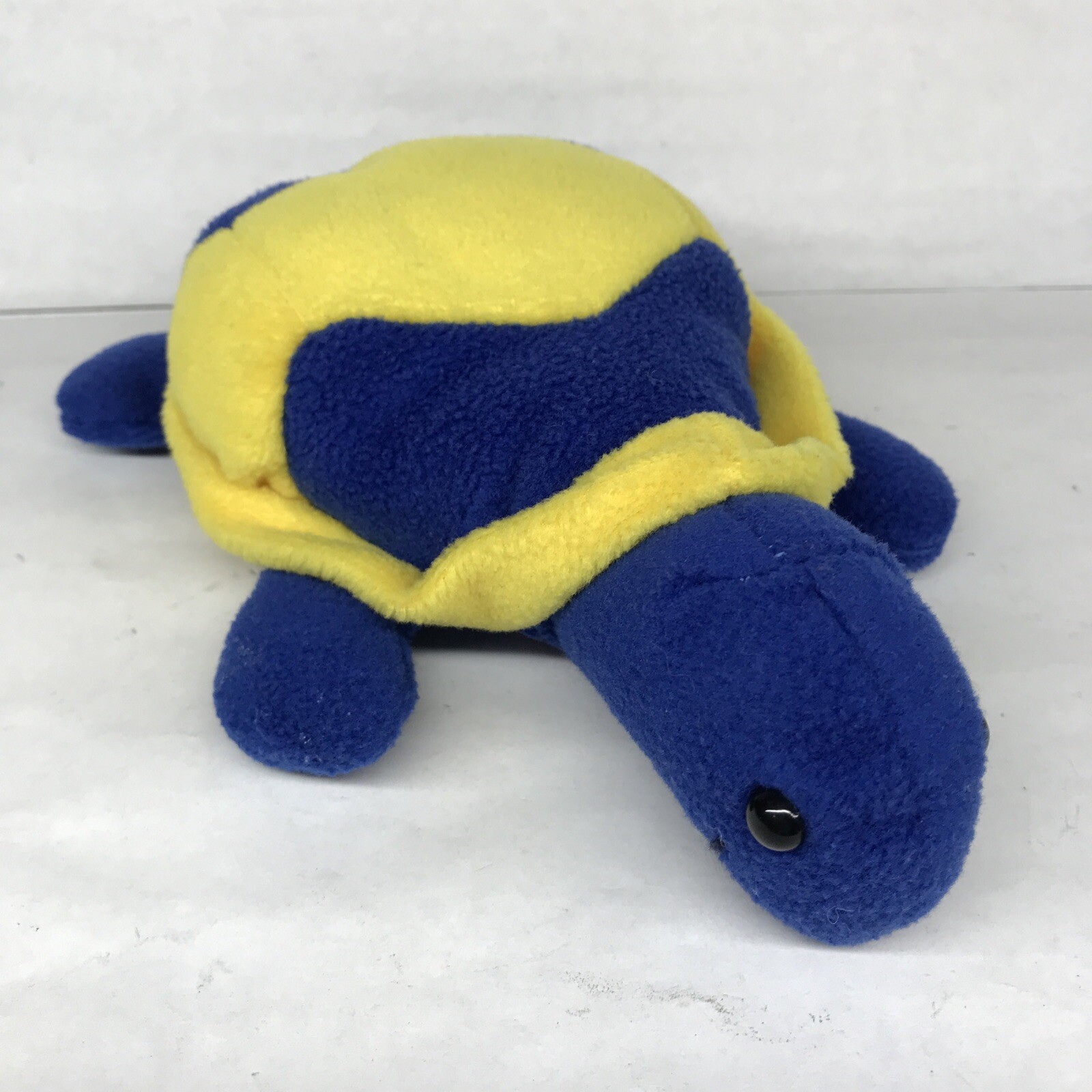 Nanco Turtle Stuffed 8.25” Blue w/Yellow Shell Plush Sea Animal ...