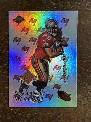 Warrick Dunn 1998 Collector's Edge Authentic Game Ball Buccaneers ...
