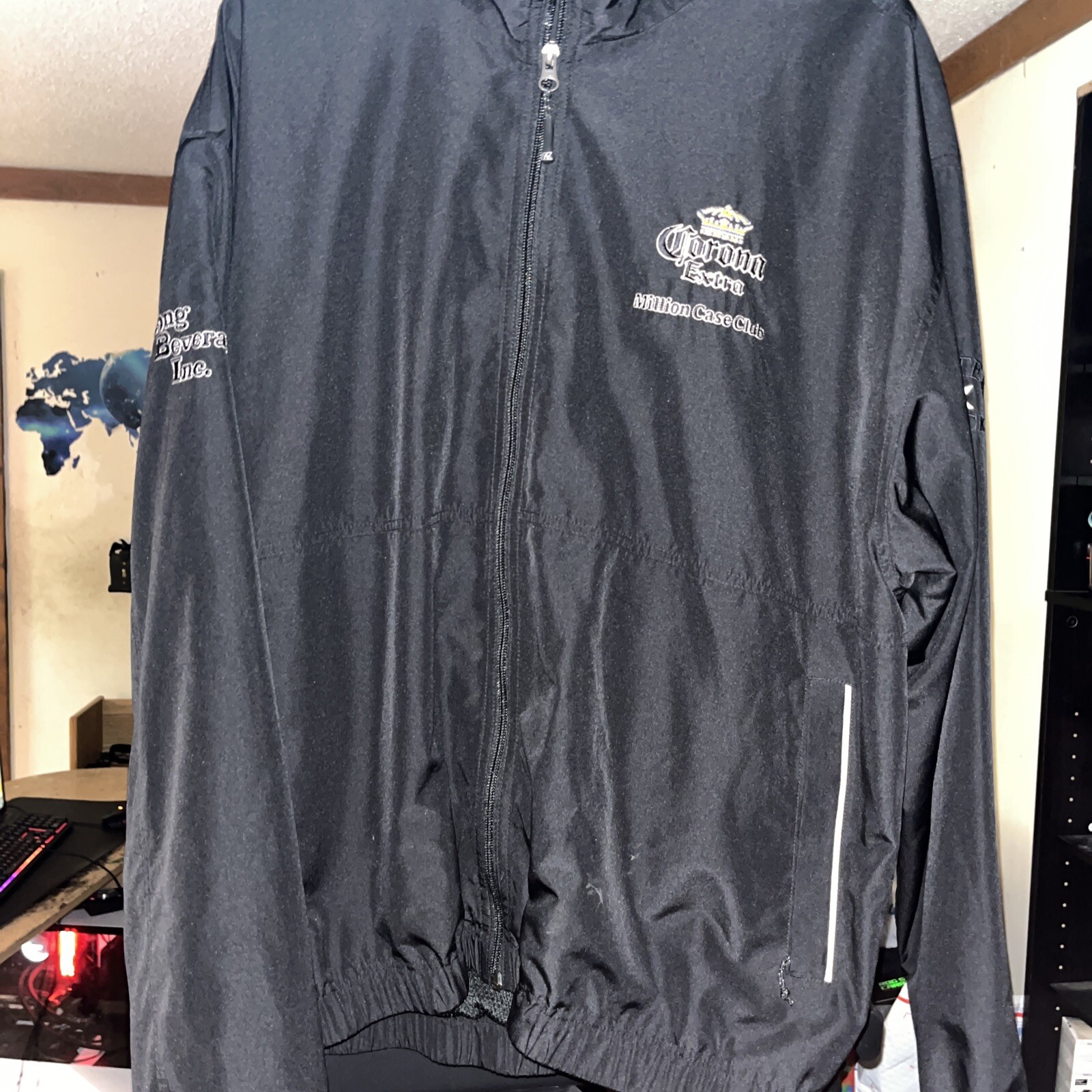 Corona Extra Beer Million Case Club Windbreaker Zip U… - Gem