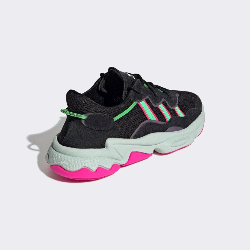 Adidas Originals Ozweego Black Lime Pink Lifestyle Shoes Adidas Originals Ozweego Black Lime Pink Lifestyle Shoes