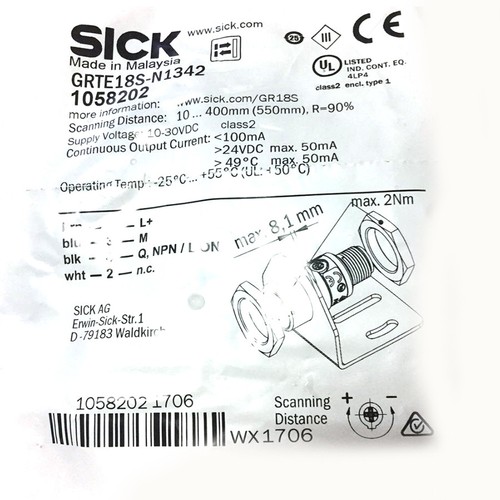 SICK GRTE18S-N1342 Cylindrical Photoelectric Sensors,NPN,New | eBay