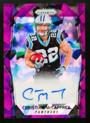 CHRISTIAN MCCAFFREY 2017 Panini Prizm Purple Crystal Rookie Card RC ...