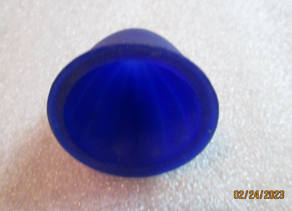 RARE VINTAGE COBALT BLUE DOT BULLET CLEARANCE MARKER TAIL LIGHT LAMP ...