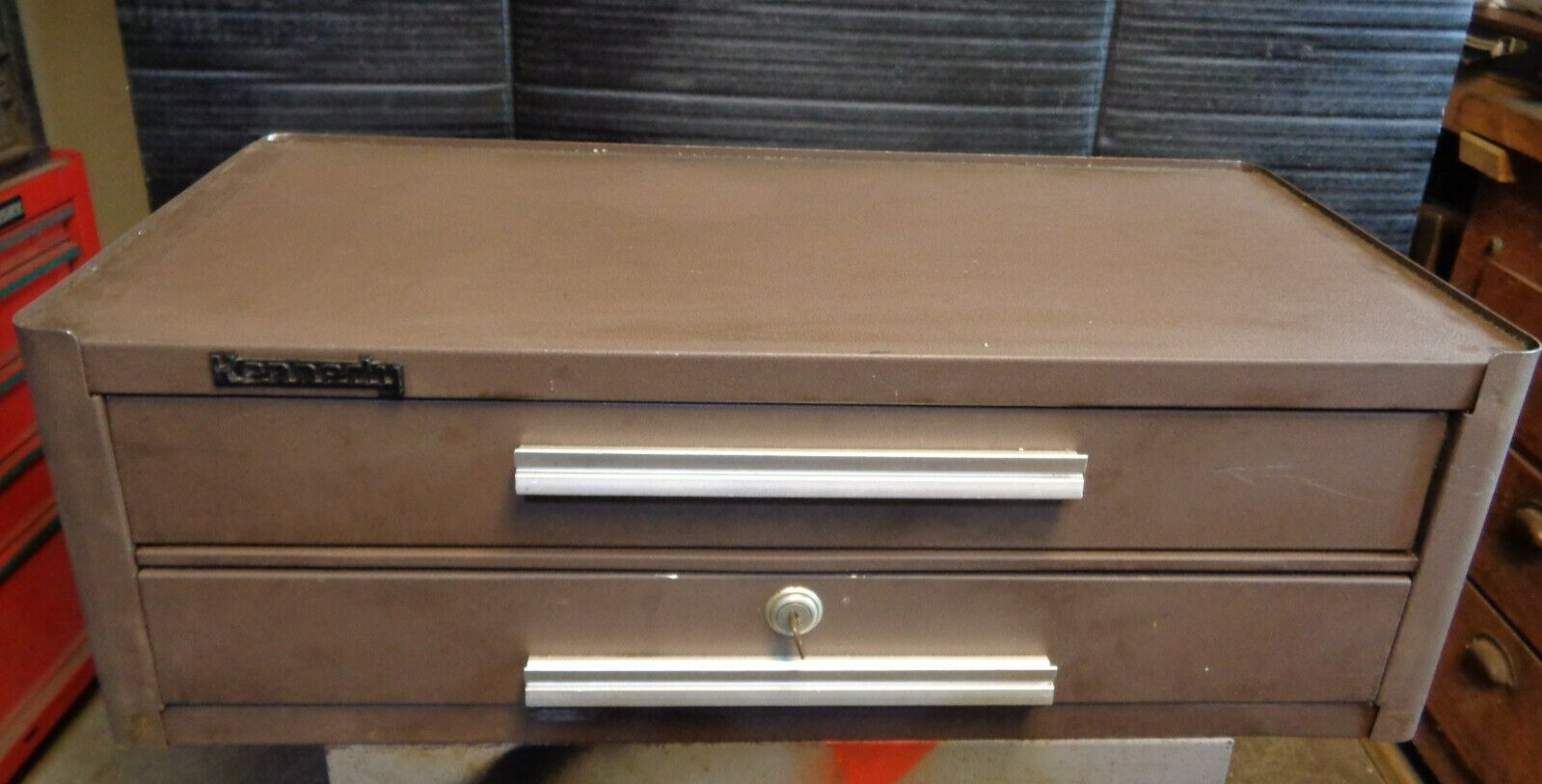 Vintage KENNEDY 2 Drawer Toolbox Mid Section/Riser Tool Box w/Key | eBay