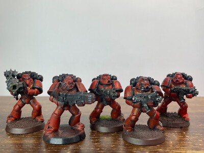 Space Marines First born blood angels painted squad x5 GW Warhammer 40k ...