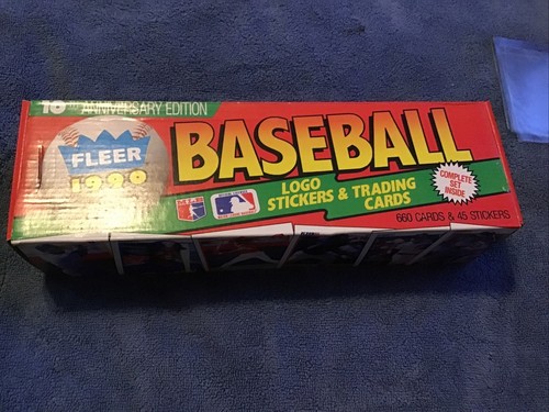 1990 Fleer Baseball 660 Card Complete Factory Set 10th Anniversary ...