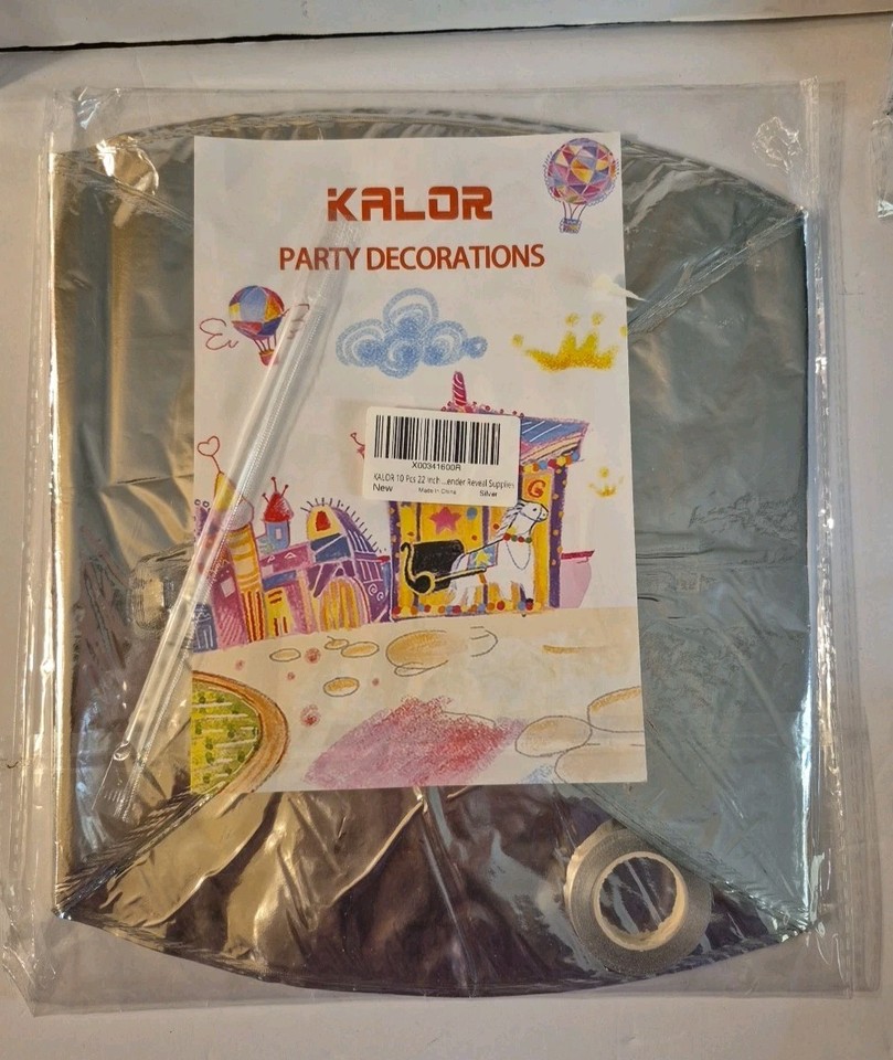 23 Foil Balloon Weights for Helium Balloons White w/30 Kalor balloons ...