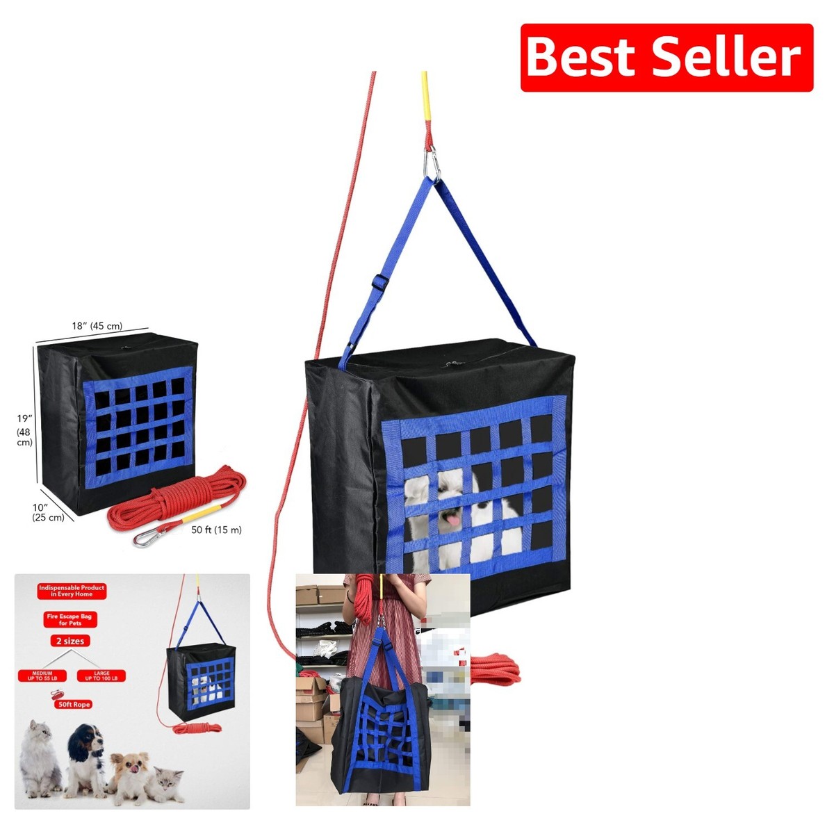 Pet First Aid Kit Fire Evacuation Device For Pets Up To 50kg ...