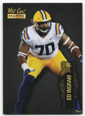 2022 Ed Ingram Wild Card Matte Black Rookie - Minnesota Vikings | eBay