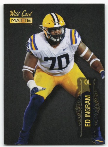 2022 Ed Ingram Wild Card Matte Black Rookie - Minnesota Vikings | eBay