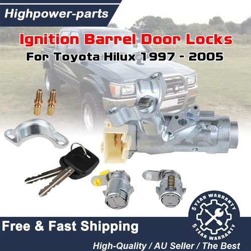Ignition Barrel Door Locks & 2 Keys For Toyota Hilux 1997-2005 Tilt ...