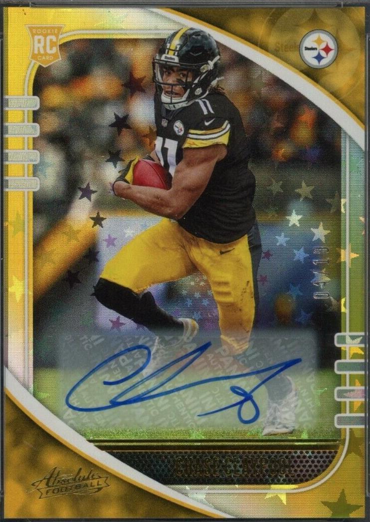 2020 Panini Absolute - Rookie Chase Claypool #116 Gold Stars Signatures ...