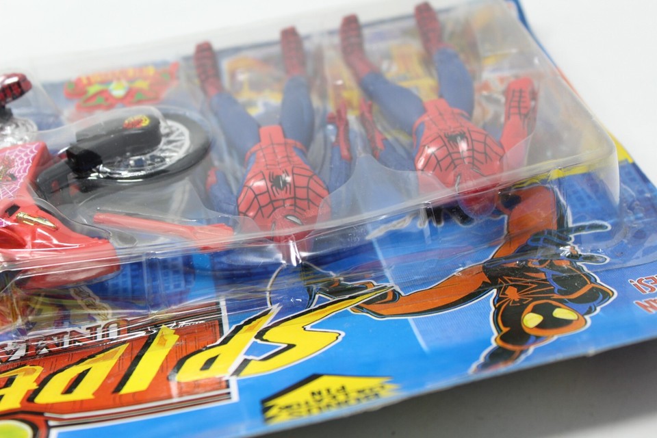 Spider-Man Marvel Unmatched 5 Figure Set With Motorcycle | eBay