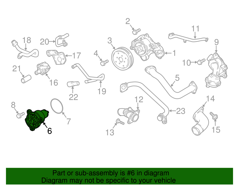 Genuine 2006 Audi Heater Control Valve 06M-121-678-H | OE | 1 Year ...