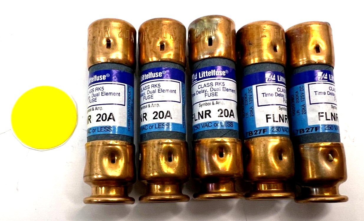 LITTELFUSE FLNR 20A TIME-DELAY FUSE *** LOT OF 5 *** | eBay