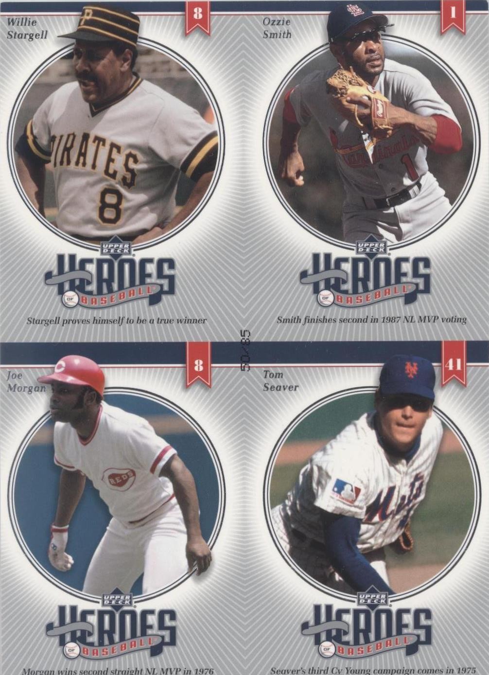 2002 Upper Deck Prospect Premieres - Box Toppers Baseball Heroes Quads ...