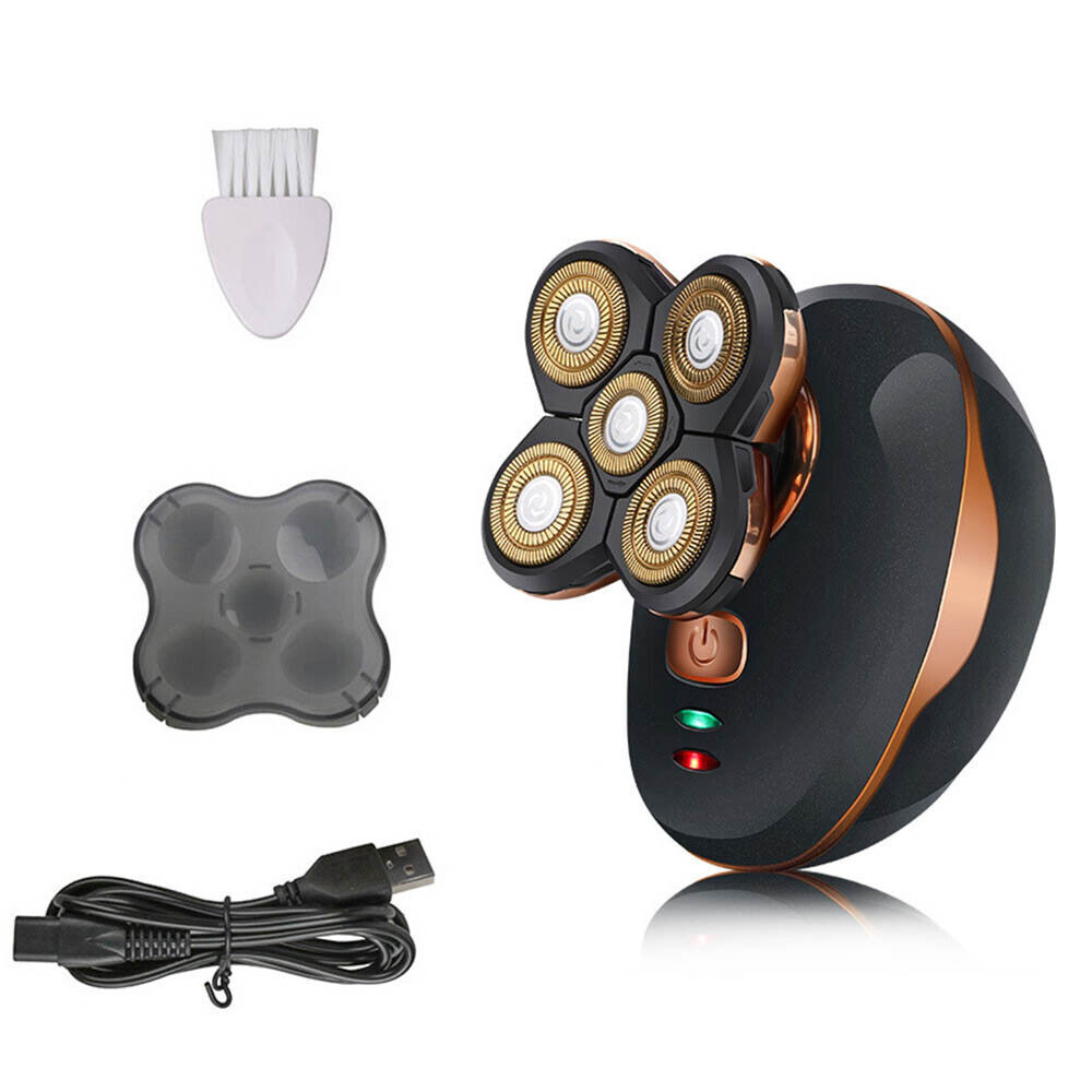 5D Electric Hair Remover Shavers Bald Head Razor Smooth Skull Cordless ...