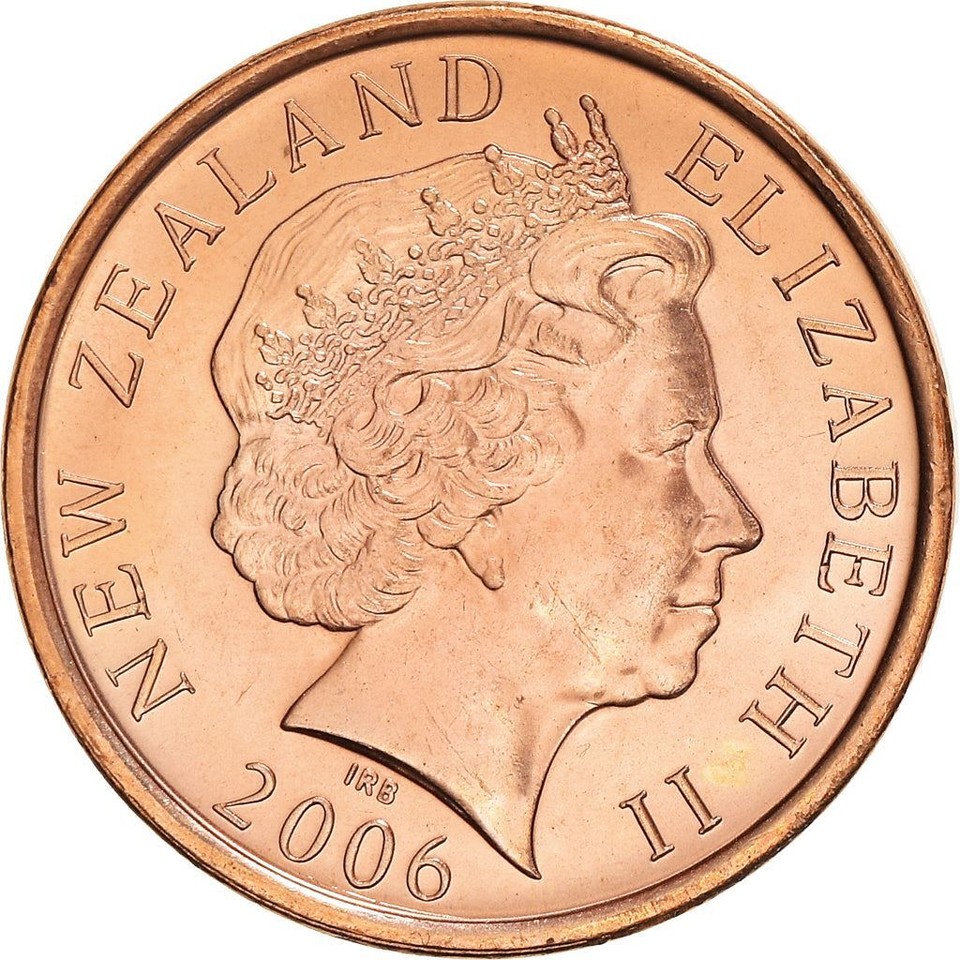 New Zealand 10 Cents Coin | Queen Elizabeth II | Maori Koruru Mask ...