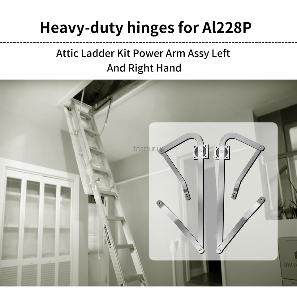 1 Pairs Attic Ladder Kit Power Arm Assy Fits Louisville Ladder PR315500 ...