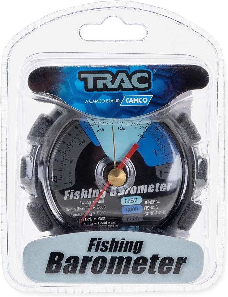 Camco TRAC Outdoors Fishing Barometer | Features an Adjustable Pressure ...