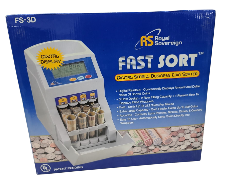 Royal Sovereign FS-3D Fast Sort Automatic Digital Coin Sorter | eBay