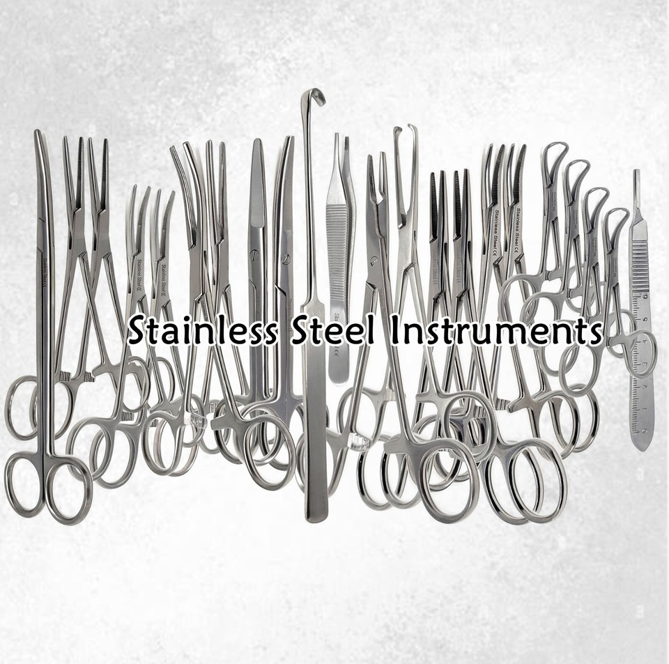 GENERAL SURGERY SPAY PACK STAINLESS STEEL INSTRUMENTS VETERINARY KIT ...