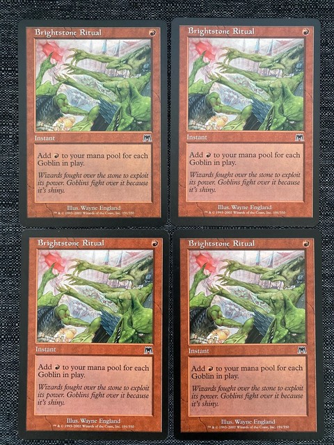 Onslaught Brightstone Ritual NM- x4 MTG Magic The Gathering | eBay