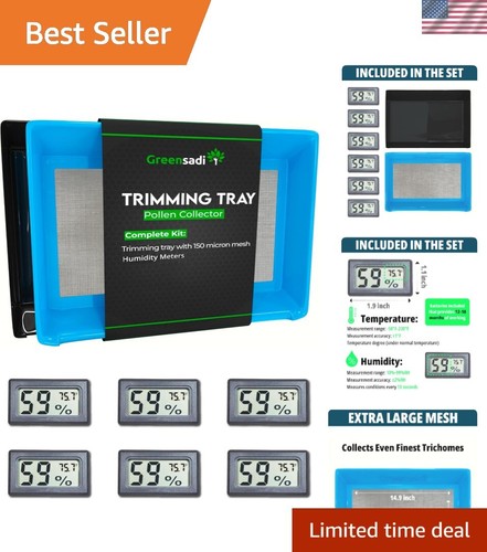 All-in-One Portable Trim Tray with Hygrometers – Ergonomic Design for ...