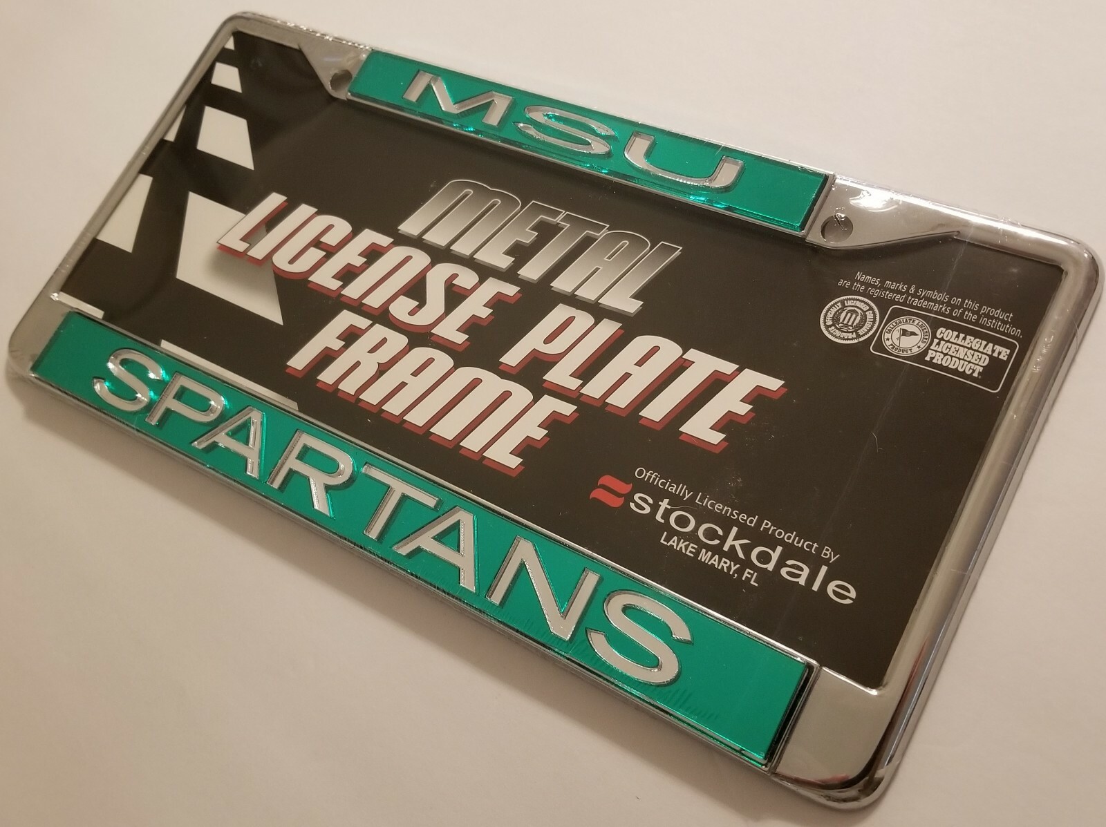 Michigan State Spartans Laser Inlaid License Plate Frame NCAA Licensed ...