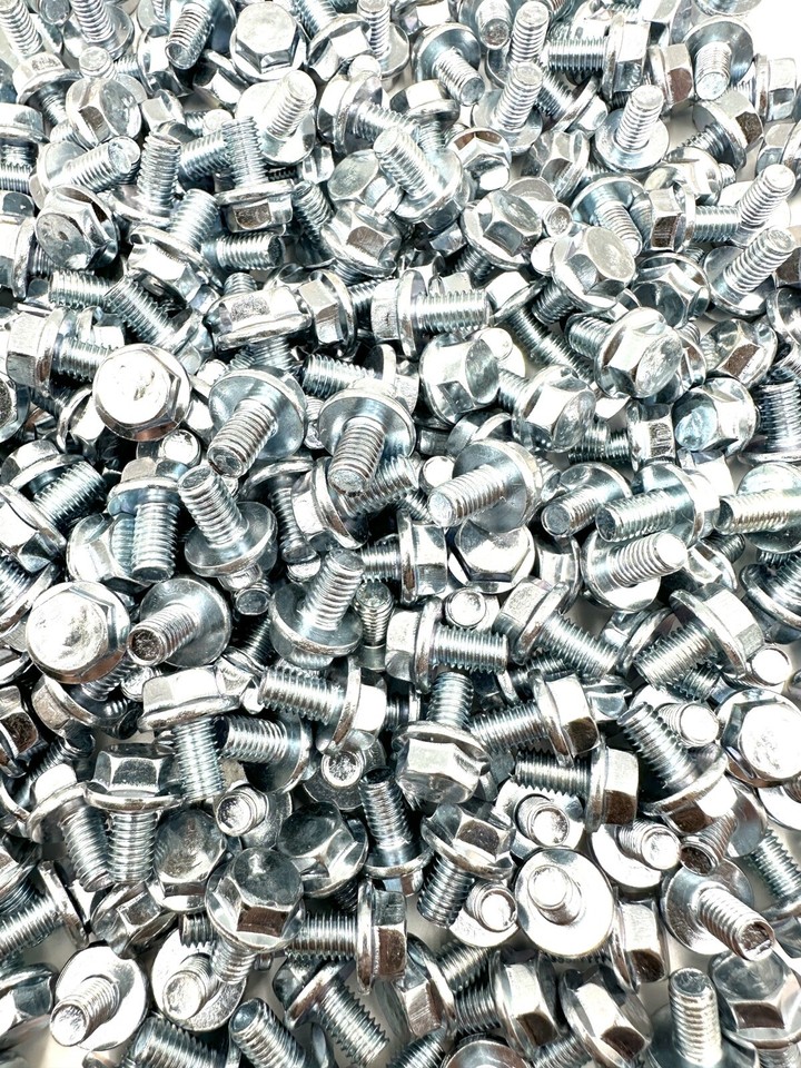 50PCS M6-1.0x10 / M6x10 Metric Hex Flange Bolts M6x1.0x10 Screws | eBay