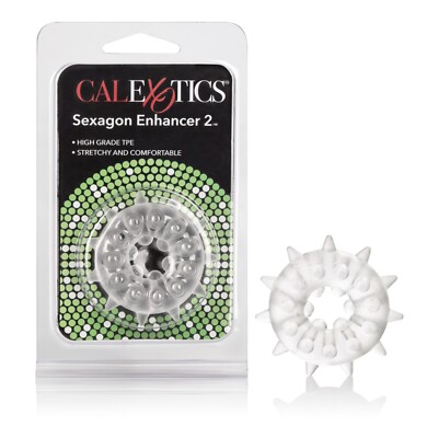 Cal Exotics Sexagon Enhancer 2 Clear - Erection Enhancer Cock Ring | eBay