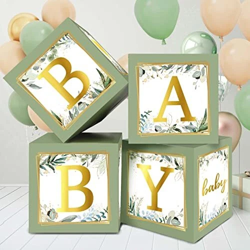 Green Trendy Baby Shower Ideas