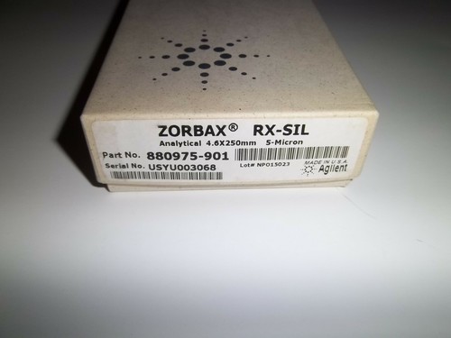 HPLC COLUMN, Agilent Zorbax Rx-SIL Analytical 4.6 x 250mm NOS SEALED ...