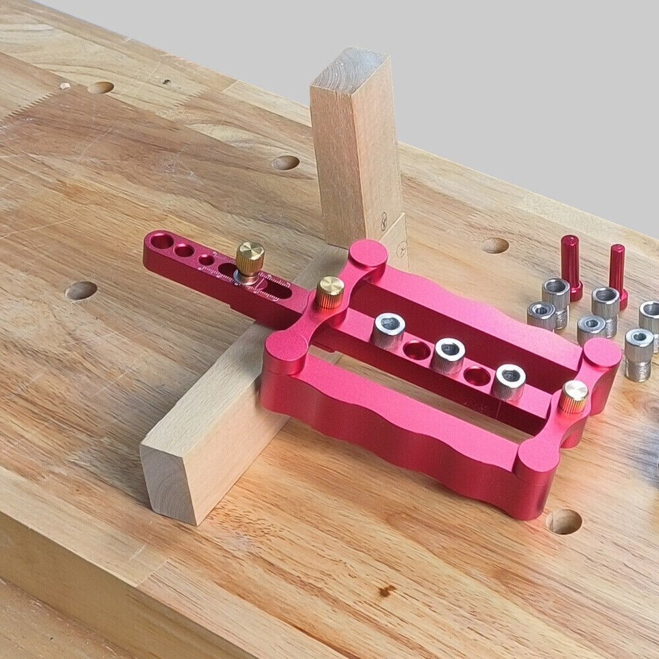 Aluminum Alloy dowel jig woodpeckers tools cabinet hardware jig drill ...