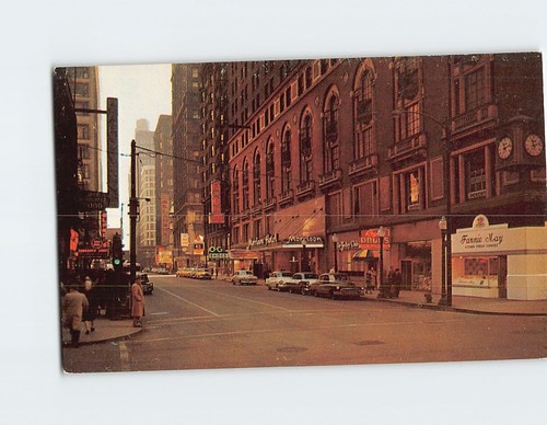 Postcard Madison Street & Morrison Hotel Chicago Illinois USA | eBay