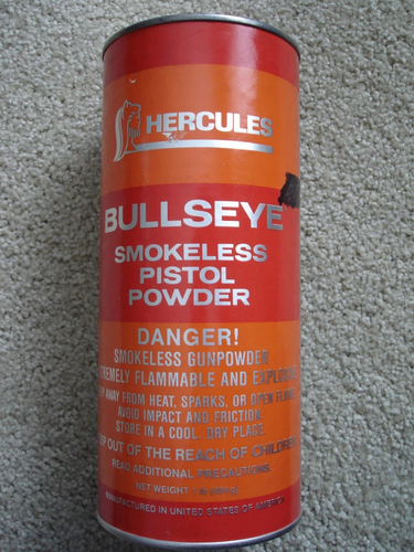 Hercules Advertising Smokeless Bullseye Powder (Empty) Can Wilmington ...