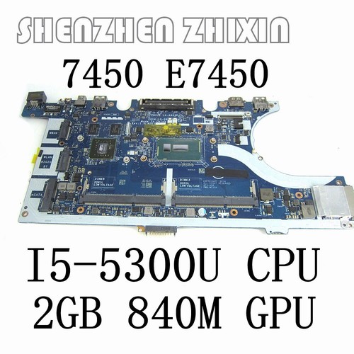 FOR dell Latitude 14 E7450 7450 Motherboard I5-5300U CPU 2GB 840M GPU ...