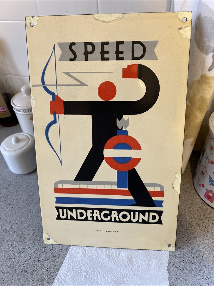 Vintage 1930s London Underground Enamel Sign. | eBay UK