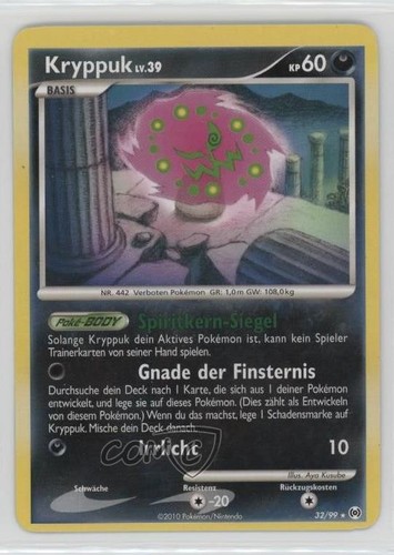 Spiritomb German Pokémon Platinum Arceus #32 2009 15fy | eBay