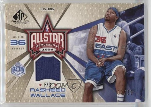 2006 SP Game Used Edition All-Star Memorabilia /25 Rasheed Wallace #AS-RW Patch | eBay