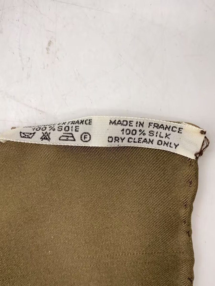 HERMES Scarf Silk BRW All over pattern Ladies Carr 90 LES TAMBOURS From ...