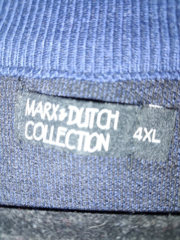 Pre owned Men's Marx & Dutch Collection Dark Blue Striped Sweater Size ...