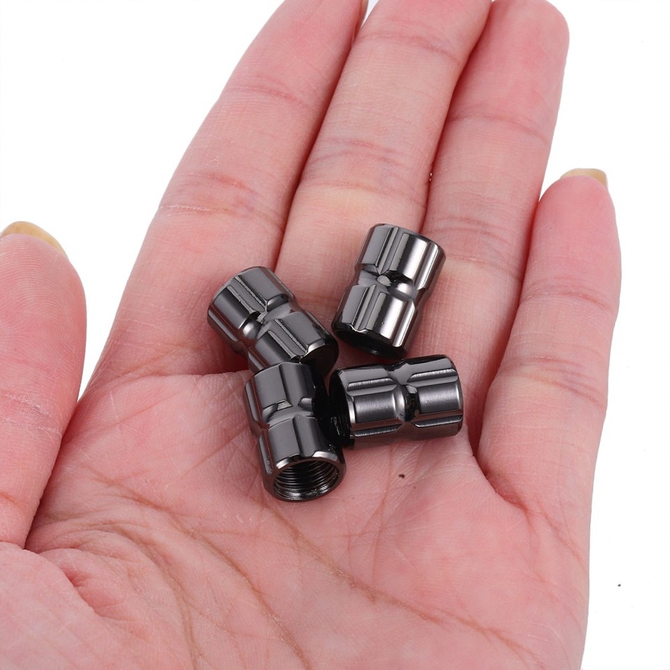 4pcs Valve Stem Caps: Universal Stainless Steel Tire Valve Stem Caps ...